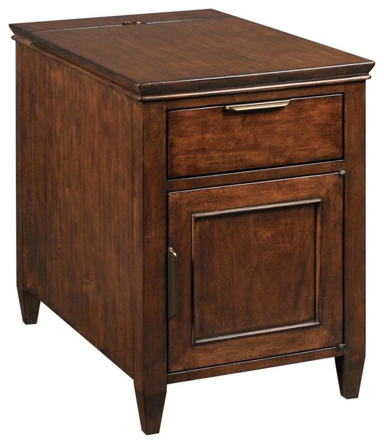 Kincaid Elise Solid Wood Chairside Chest, Amaretto - Transitional ...