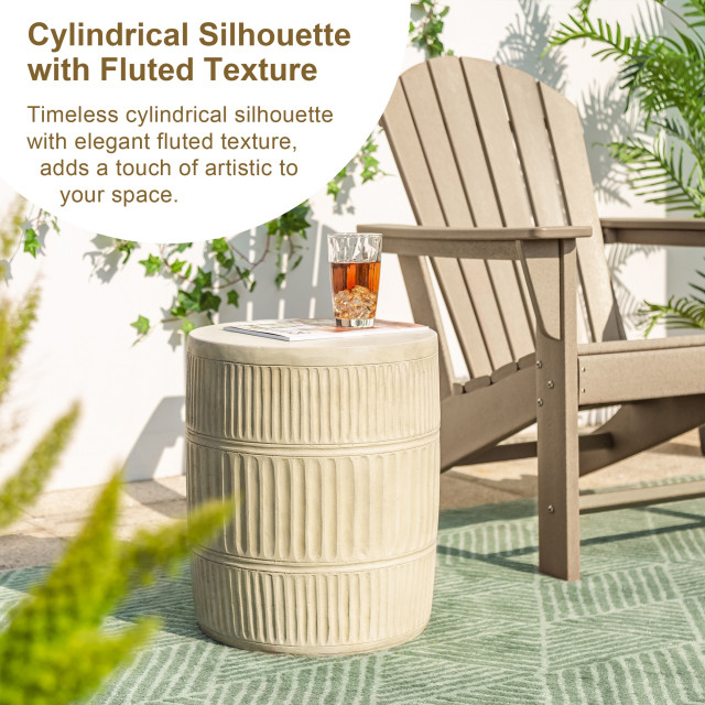18.5'' Multi-Functional Mgo Garden Stool - Contemporary - Accent And ...