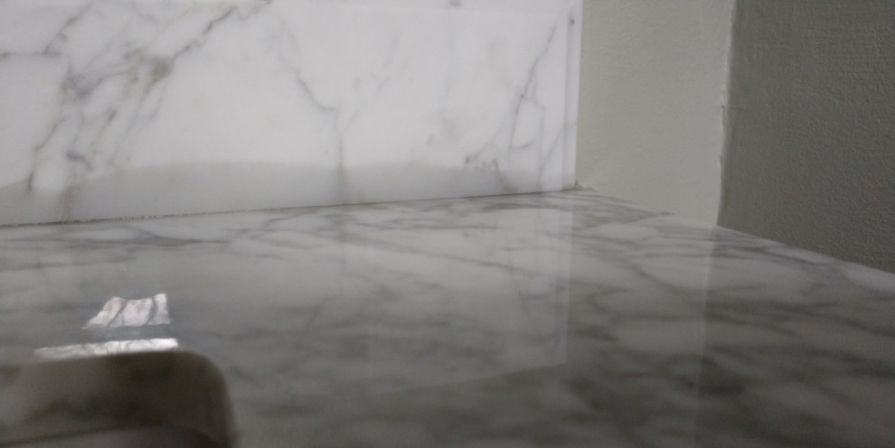 Silicone stain on marble