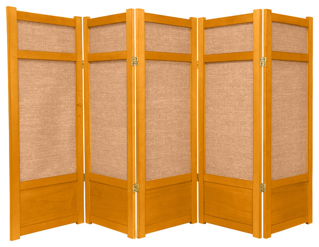 4' Tall Low Jute Shoji Screen - Asian - Screens And Room Dividers - by ...