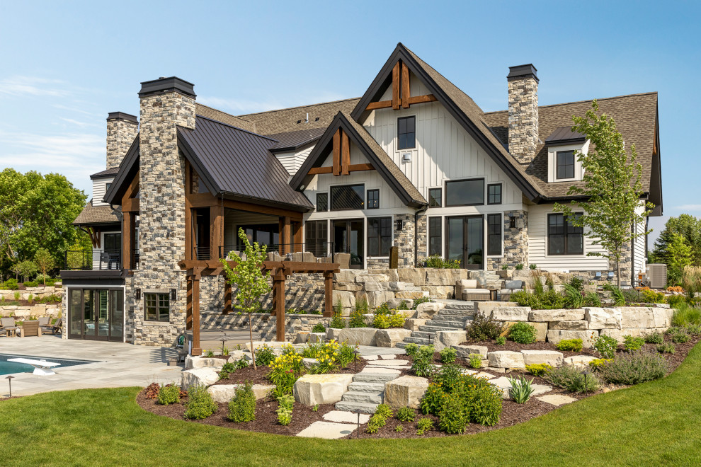 Mountain Modern Estate - Rustic - Minneapolis - by Lenox House Design ...