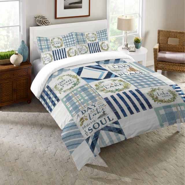 Lakeside Retreat King Comforter, Queen - Rustic - Comforters And ...