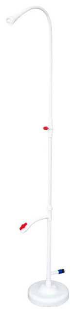 86" White Standard Poolside Swimming Pool Shower With Foot Wash Spigot ...