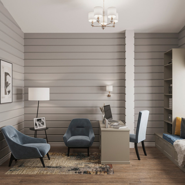 Study Room in the Cottage - Contemporary - Home Office - London - by ...