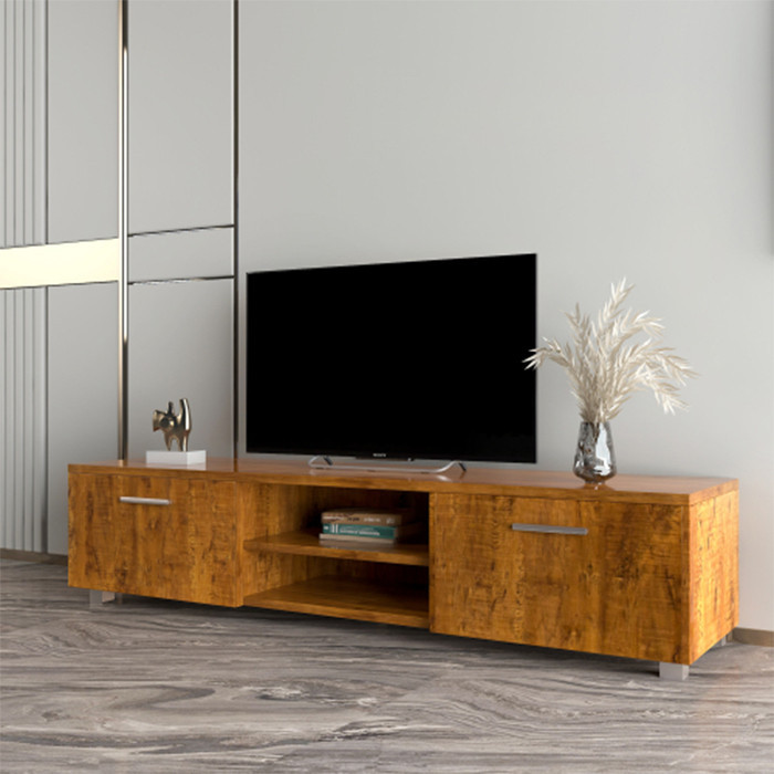 Living room TV benches Walnut modern tv stand - Contemporary ...