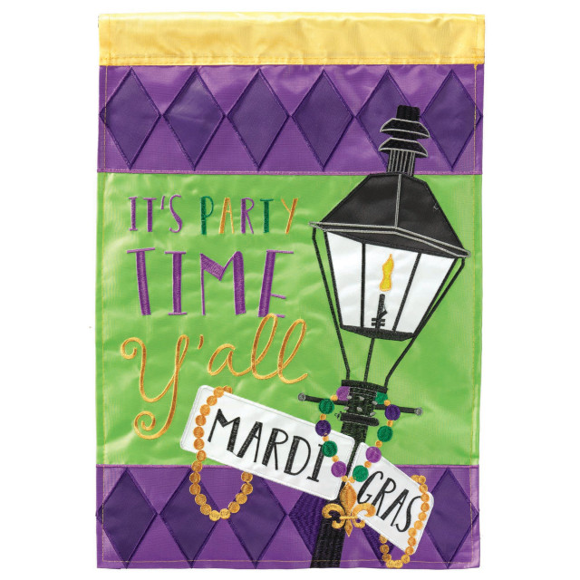 It's Party Time Y'All Lamp Post Flag - Flags And Flagpoles - by New and ...