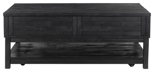 Clarkson Lift Top Coffee Table Black - Rustic - Coffee Tables - by ...