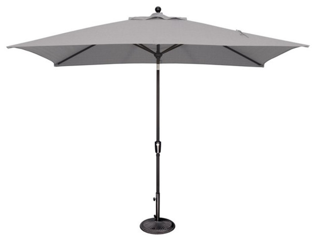 Simply Shade Catalina 120" Octagon Push Button Tilt Umbrella in Black ...