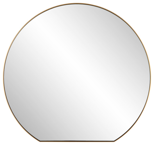 Uttermost Cabell Small Brass Mirror - Contemporary - Wall Mirrors - by ...