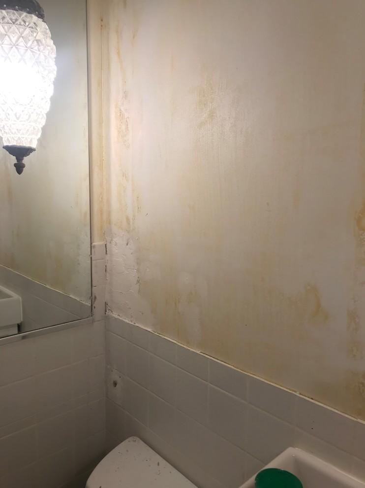 Bathroom wall disaster