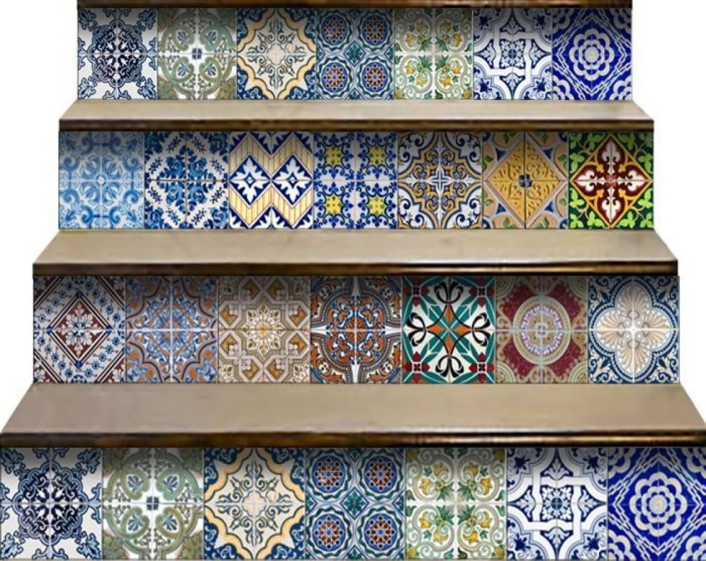 8" X 8" Randy Mutli Mosaic Peel and Stick Tiles - Contemporary - Wall ...