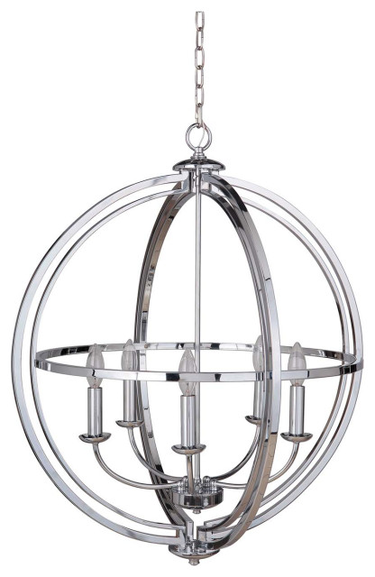 Berkeley 5 Light Foyer In Chrome (40135-CH) - Transitional - Pendant ...