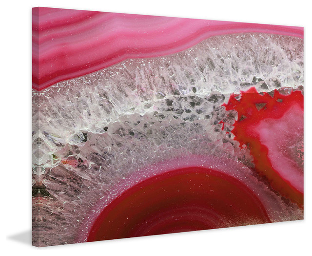 "Calcite Fire" Painting Print on Canvas, 18"x12" - Contemporary ...