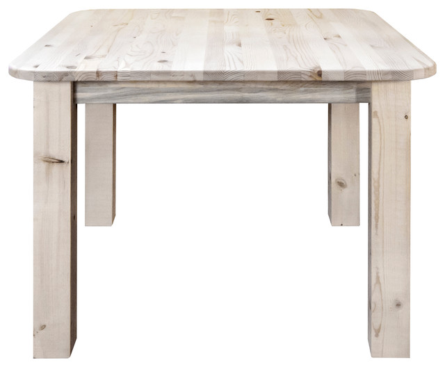 Homestead Collection Square 4 Post Dining Table - Rustic - Dining ...