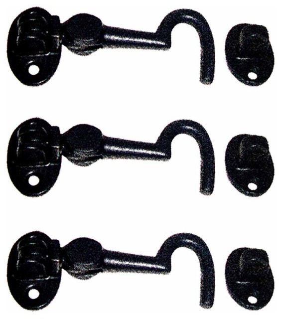 Iron Cabin Hook Eye Lock for Gates and Doors 4.5 Inch - Traditional ...