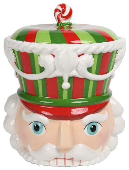 December Diamonds Nutcracker Cookie Jar. - Eclectic - Decorative Jars ...