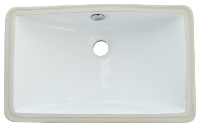 Fauceture Rectangular Undermount Bathroom Sink - Contemporary ...