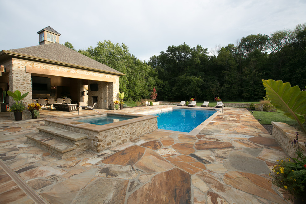 Pool House Perfection - Rustic - Pool - Indianapolis - by Steve Gray ...