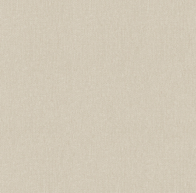 Sydney Beige Faux Linen Wallpaper, Bolt - Transitional - Wallpaper - by ...