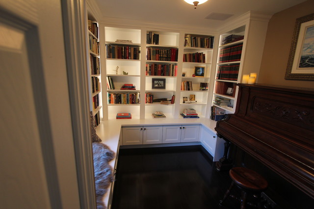 Library/music room - Traditional - Toronto - by Covenant Construction ...