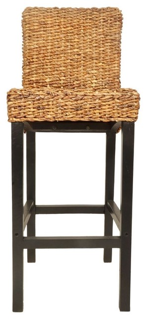 vidaXL Bar Chairs Bar Seats Counter Height Stools 2 Pcs Solid Wood and ...