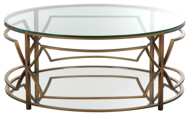 Edward Round Coffee Table - Traditional - Coffee Tables - by American ...