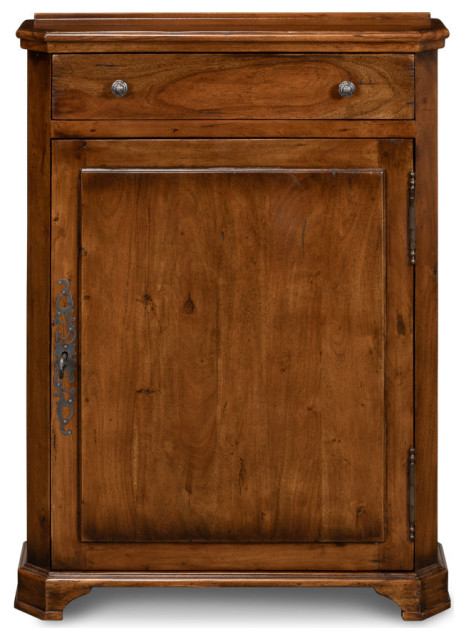 Entryway Slim Dante Hall Cabinet Fruitwood - Traditional - Accent ...