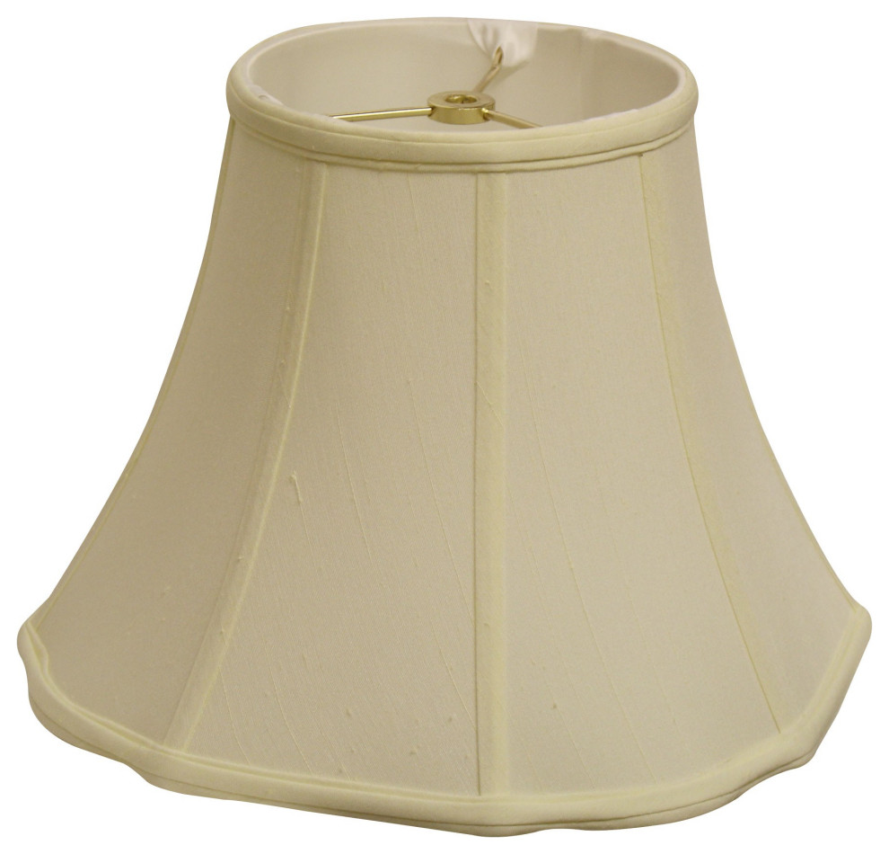 14" Ivory Octagon Monay Shantung Lampshade - Traditional - Lamp Shades ...