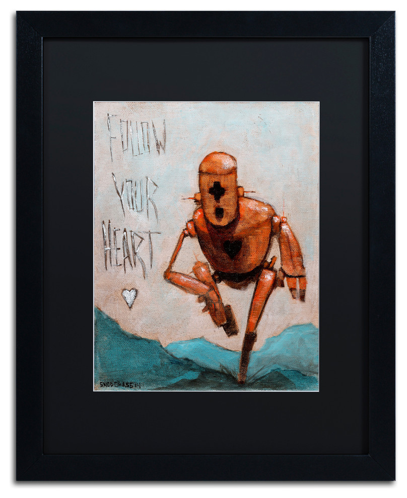 Craig Snodgrass 'Follow Your Heart' Art, 20"x16" - Contemporary ...