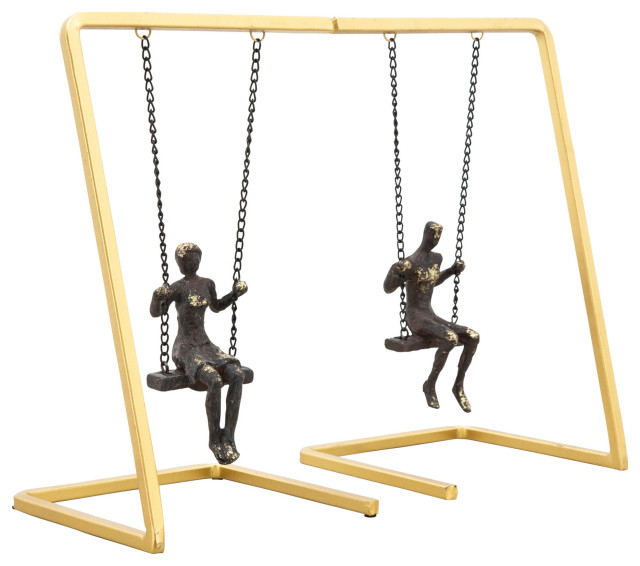 S/2 Swinging People Bookends - Contemporary - Bookends - by Beyond ...