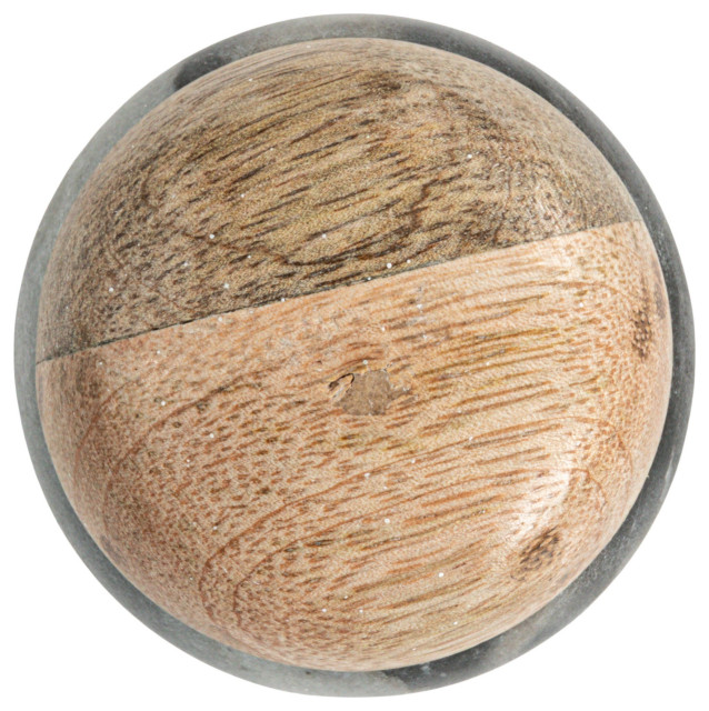 Marble and Mango Wood Pinch Pot With Lid - Contemporary - Kitchen ...
