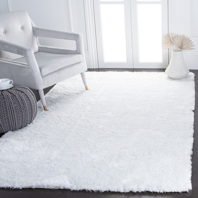 Safavieh Shag Sg512A Solid Color, Shag Rug, Ivory, 4'x6' - Contemporary ...