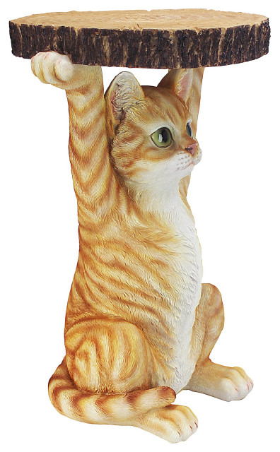 Tabby At Your Service Side Table - Contemporary - Garden Statues And ...