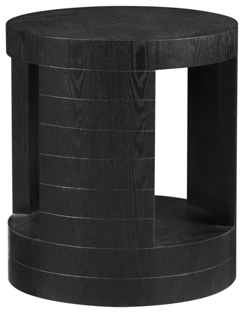 Preston End Table - Ebony Oak - Transitional - Side Tables And End ...
