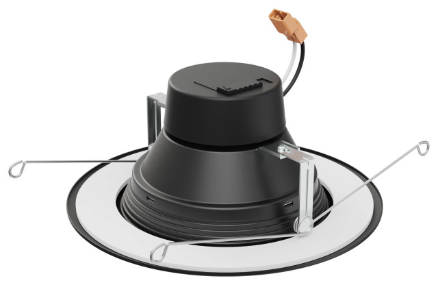 Satco Lighting 9W LED Downlight Retrofit 5"-6" CCT Selectable, Black ...