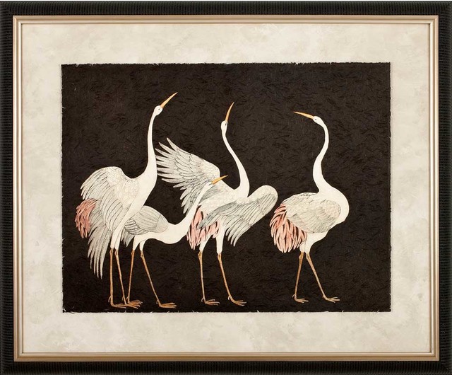 Courting Dance Artwork, 45"x37" - Tropical - Prints And Posters - by ...