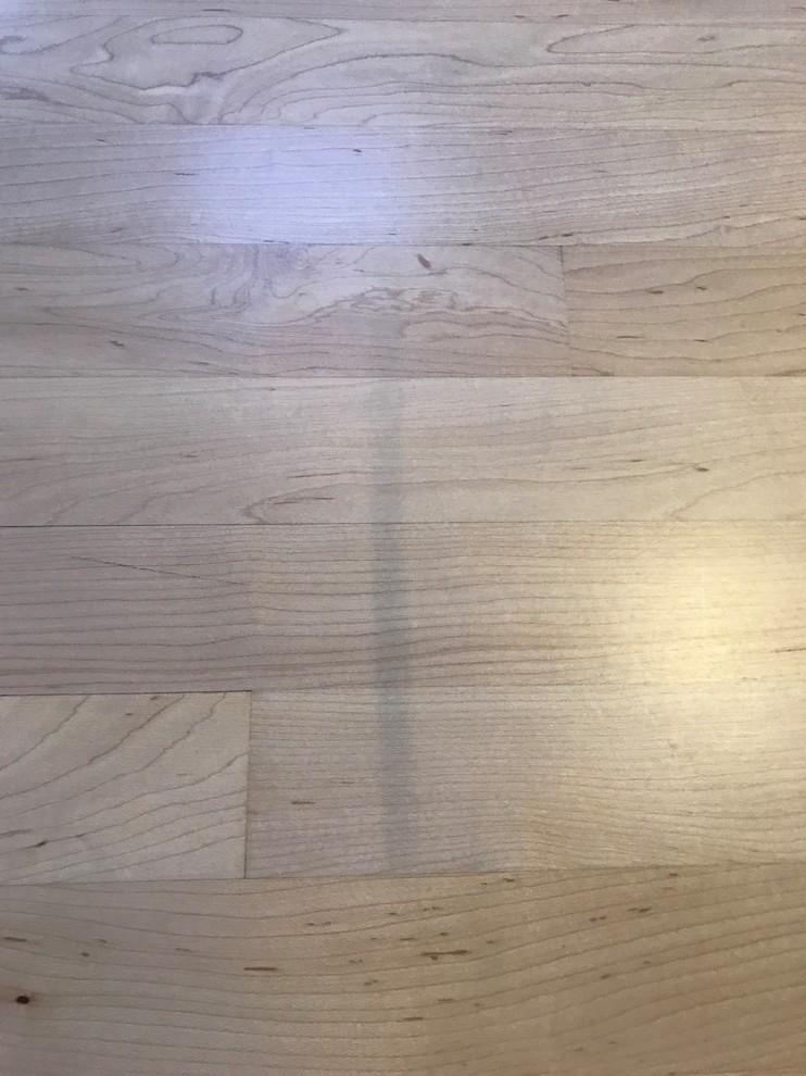 Streaks on newly refinished maple floor!