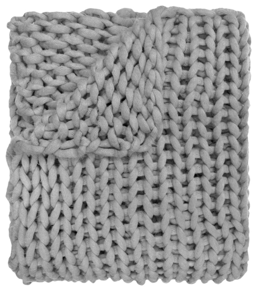 Chunky knit throw - Scandinavian - Throws - by VirVentures | Houzz