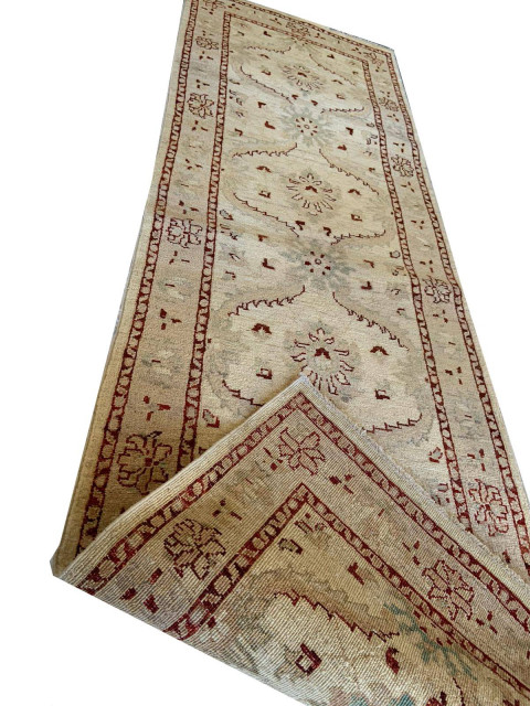 Handmade Traditional Chobi Runner, 96"x30" - Traditional - Hall And ...