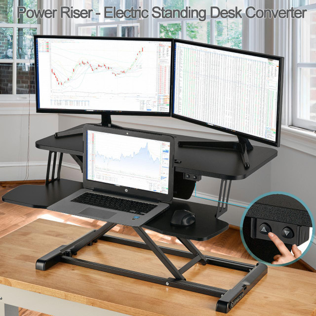 VersaDesk® PowerRiser® 32" Height Adjustable Standing Desk Converter ...