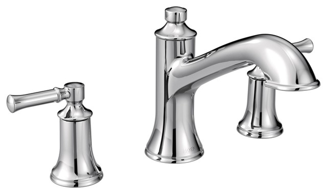 Chrome 2-Handle Roman Tub Faucet - Transitional - Bathtub Faucets - by ...