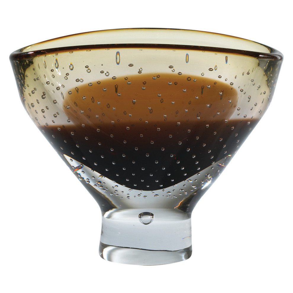 Amber Bubble Bowl - Contemporary - Decorative Bowls - by HedgeApple | Houzz