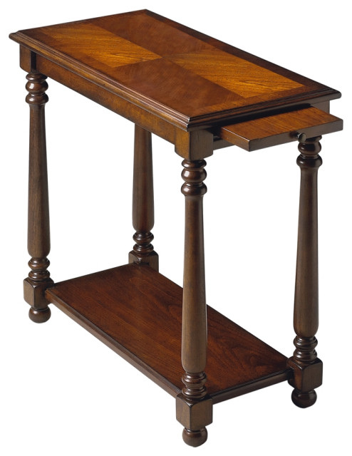 Butler Chairside Table, Castlewood, Plantation Cherry - Southwestern ...