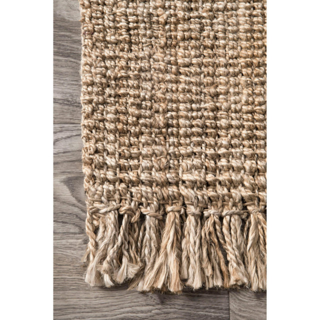nuLOOM Hand Woven Maui Chunky Loop Rug, 8' - Beach Style - Area Rugs ...