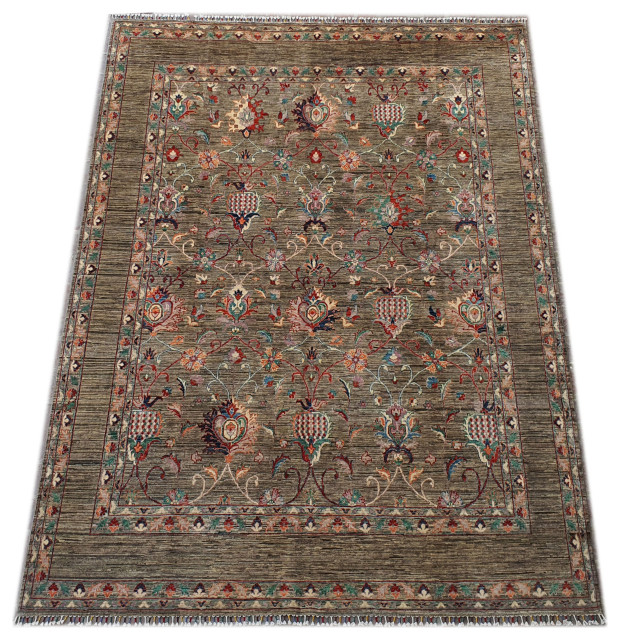Kaoud Rugs 8.2X9.9 Rectangle Grey Ant. Shirvan Area Rug - Traditional ...
