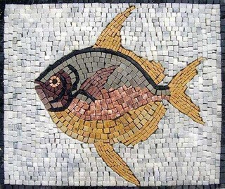 Artistic Fish Design Mosaic - Beach Style - Tile Murals - by Mozaico ...