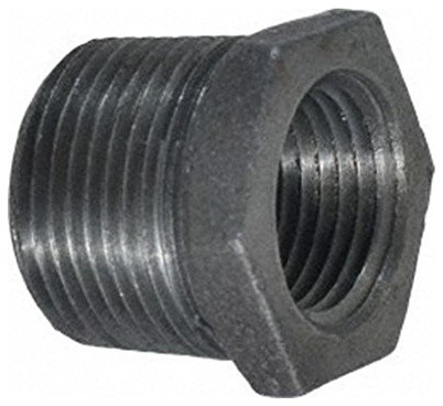 Black Malleable Iron Bushing Fitting With Hexagonal Head, 0.75"x0.125 ...