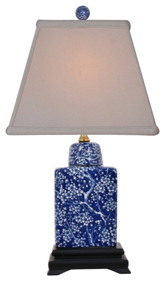 Blue & White Porcelain Table Lamp - Asian - Table Lamps - by Akari ...