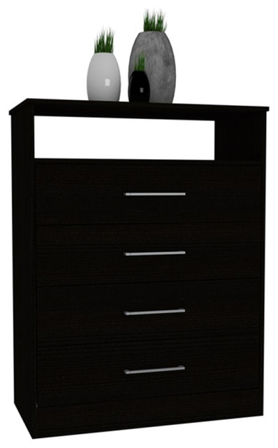Home Square 2-Piece Set with 4-Drawers Bedroom Dresser & Nightstand ...