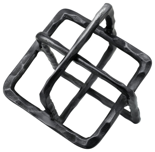 Metal 9" Square Links, Gunmetal - Industrial - Decorative Objects And ...